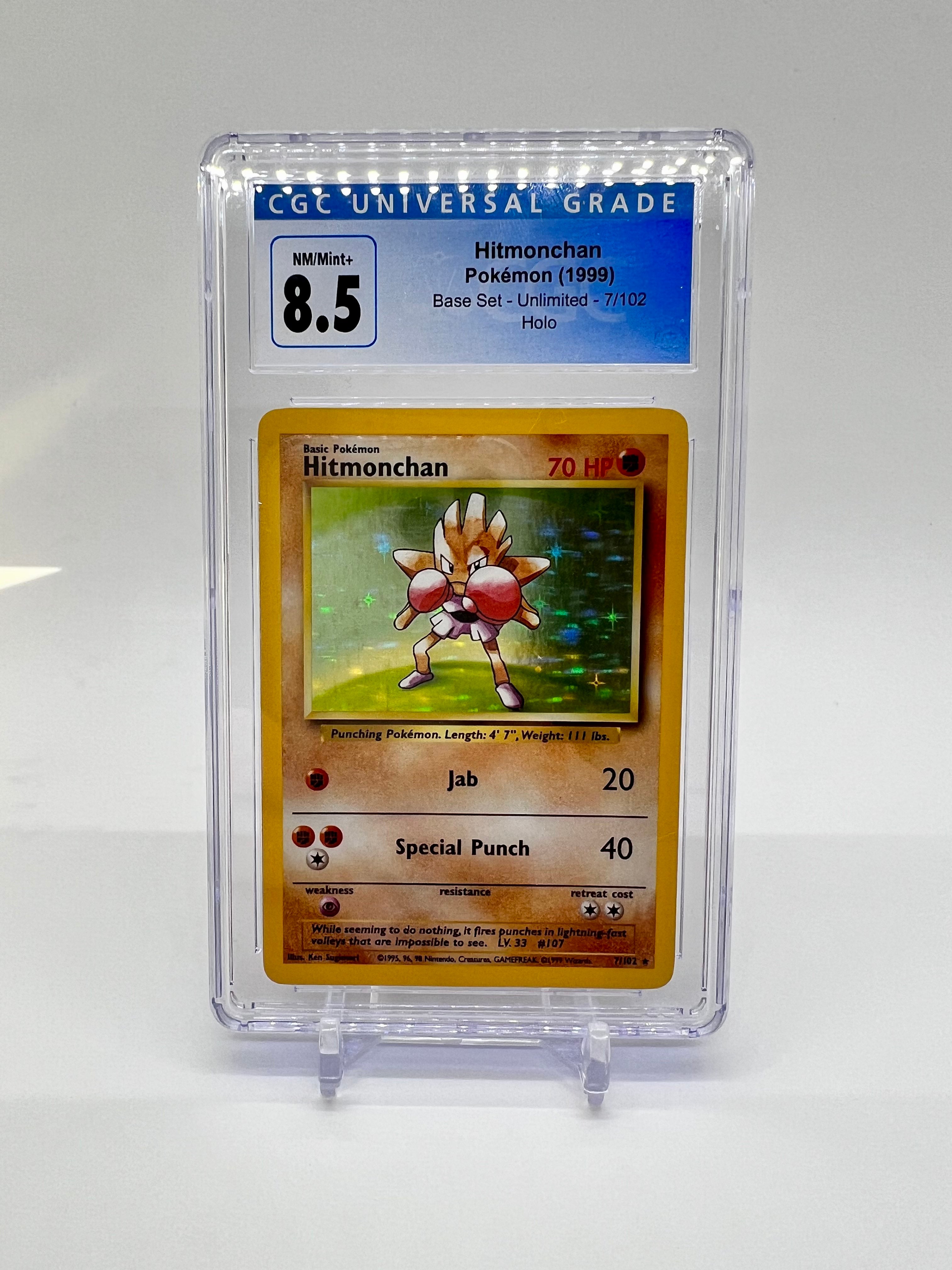 Hitmonchan, Base Set Unlimited, English Pokemon - Graded Card – Hysteria